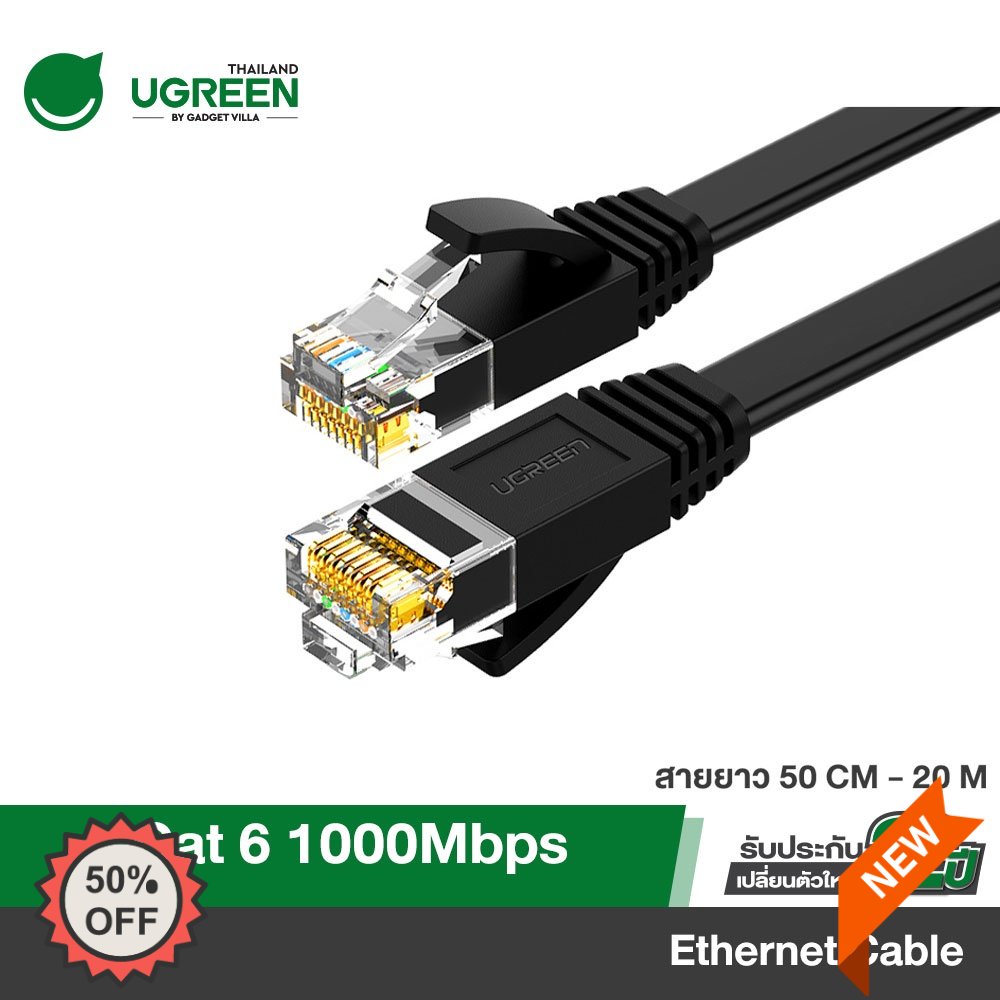 UGREEN รุ่น CM204 USB M to RJ45 M Console Cable 1.5M สาย USB สายเเลน ...