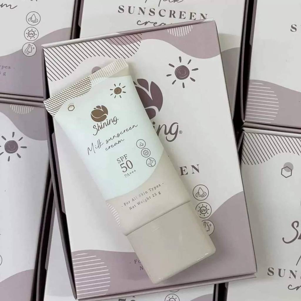 ครีมกันแดดชายนิ่ง SHINING WHITENING SUNSCREEN CREAM แบบหลอดพร้อมจำหน่าย ...