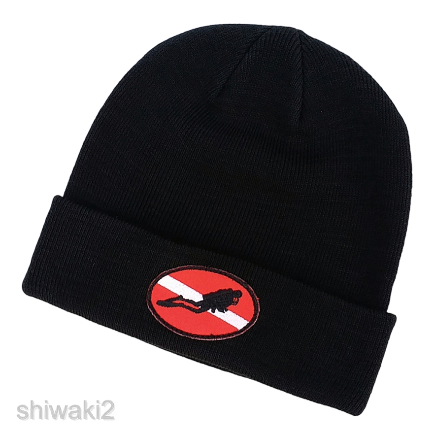 Dive Flag / Diver Down Scuba Diving Surf Kayak Sports Knit Beanie Hat ...