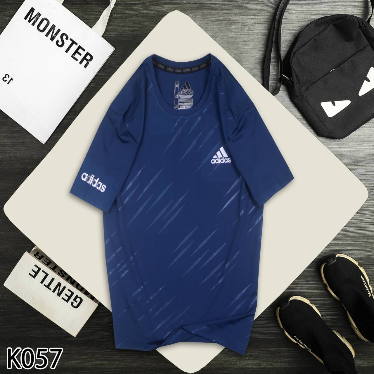 【Official Genuine】ข้อเสนอพิเศษ Adidas Unisex เสื้อยืดกีฬา Y004-06 สไตล์เดียวกับร้านพิเศษ จัดส่ง ...