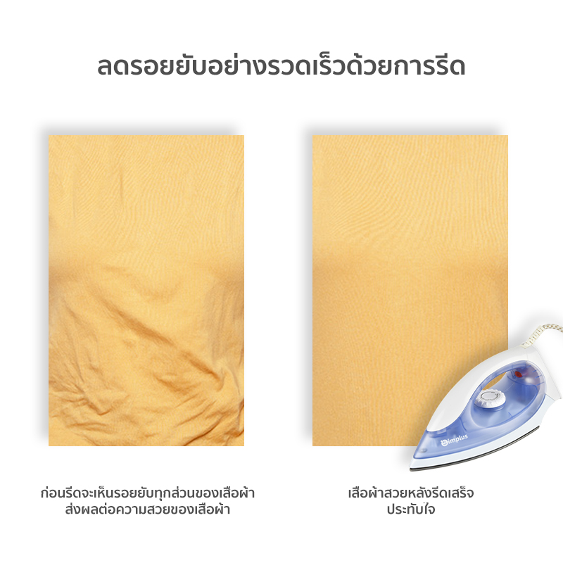 INSSA Life รีดผ้าแบบแห้ง เตารีดไฟฟ้าแบบใช้มือถือ เตารีดไอน้ำสำหรับใช้ใน ...