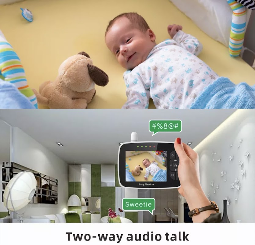 tor สี3.5นิ้วหน้าจอ LCD Video Two-Way Intercom Baby Monitor กล้องระยะไกล ซูมกล้อง - D1h47Gp3 ...