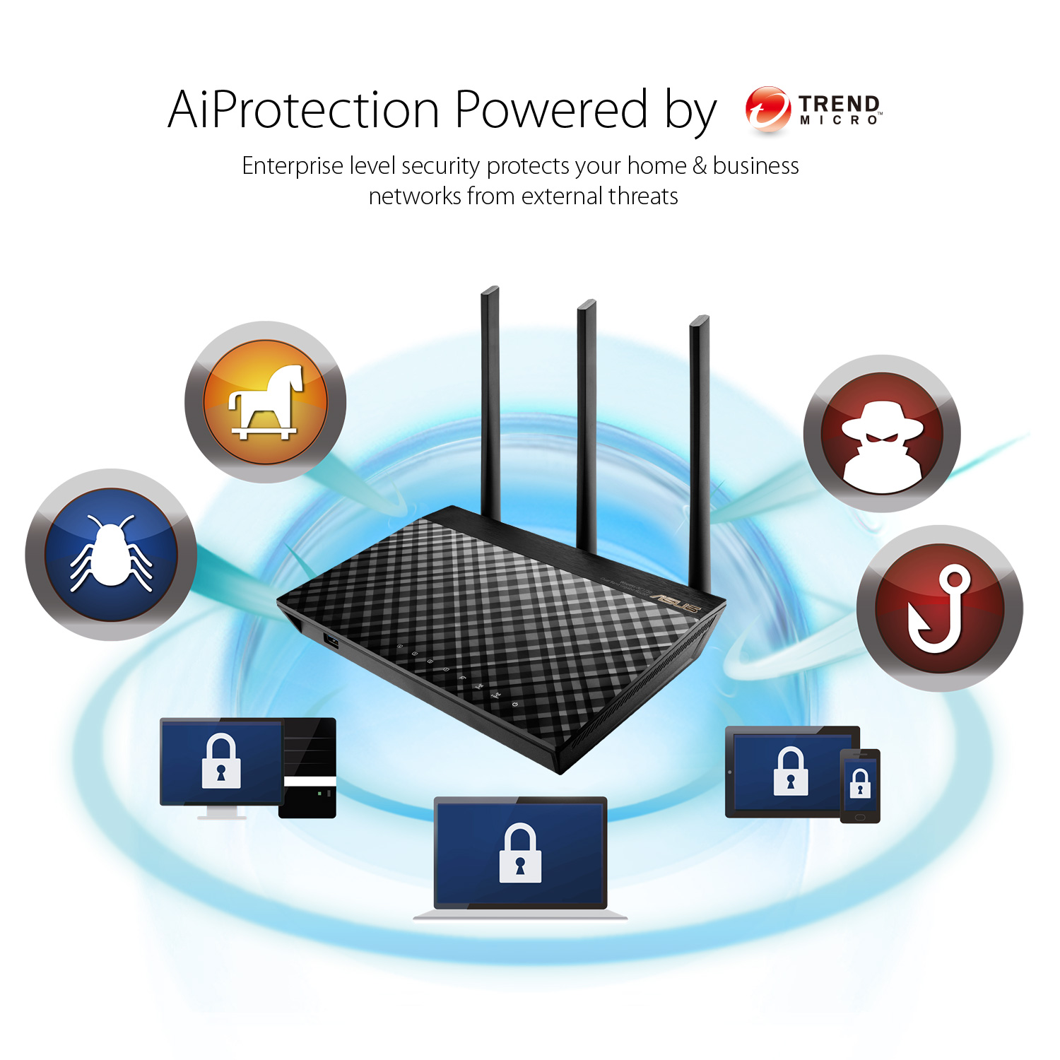 ASUS RT-AC66U B1 AC1750 Dual Band Gigabit WiFi Router with AiMesh for mesh wifi system - Stable ...