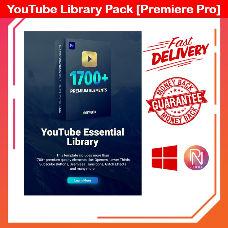 YouTube Library Pack Premiere Pro Lifetime For Windows Full Version ...