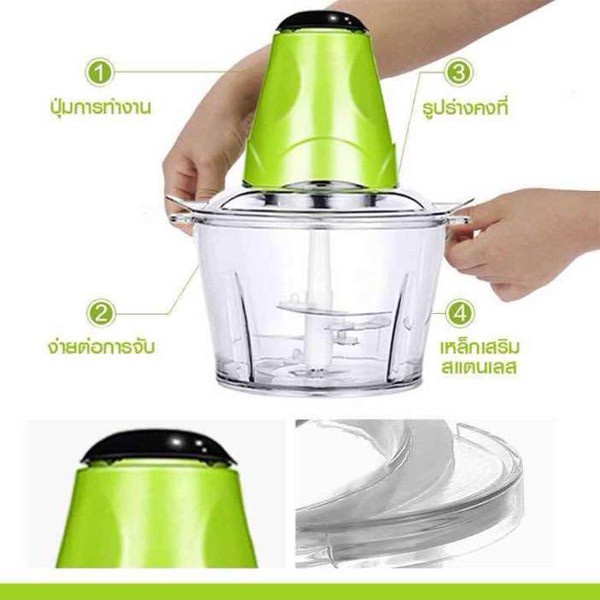 【4JV3HE9T 20%】SKG เครื่องบด-สับไฟฟ้า ใบมีด4ใบ รุ่น SK-6618 และ Mxnec เครื่องบด-สับไฟฟ้า ใบมีด4ใบ ...