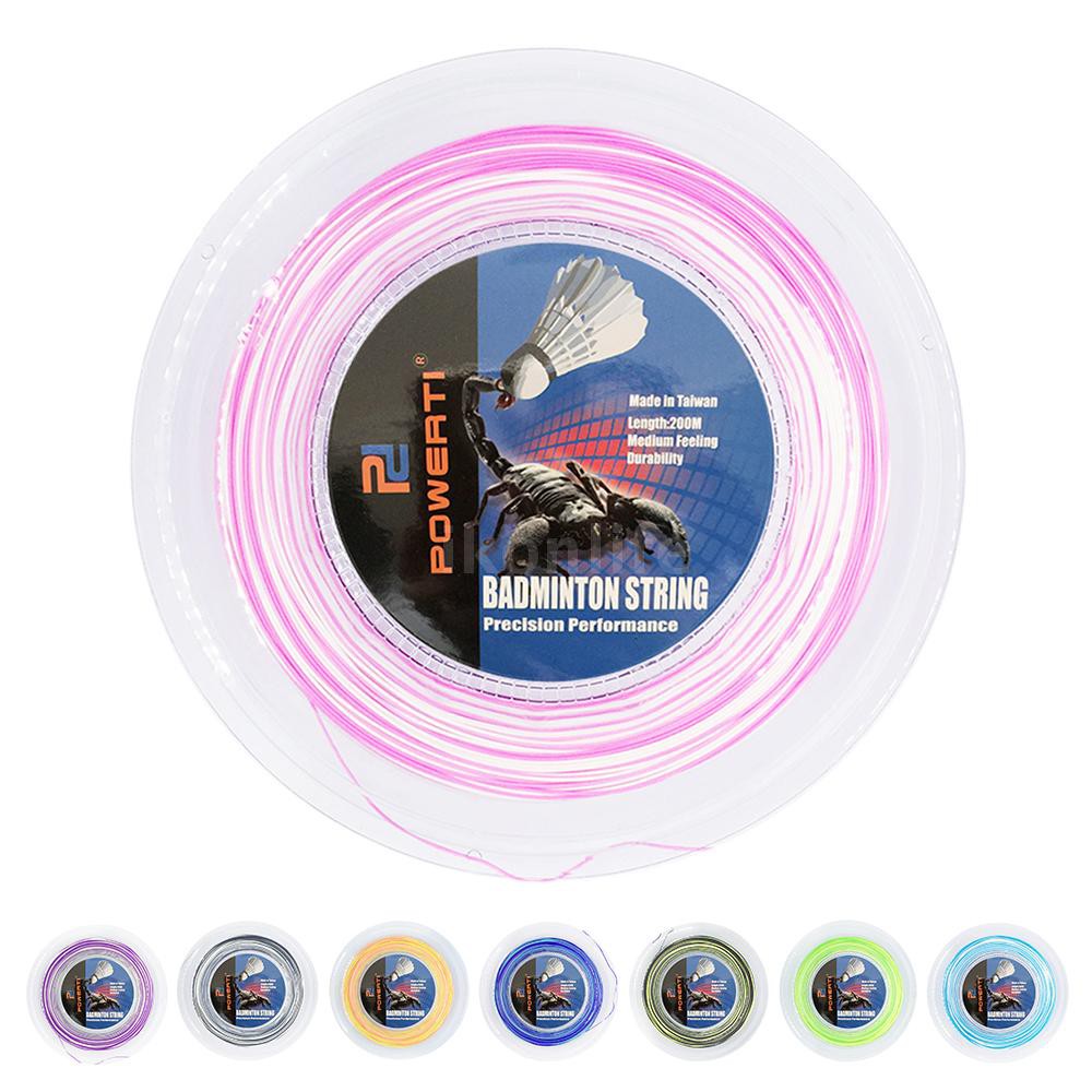 600FT 0.7mm Bicolor Badminton String Colorful Bright Indoor Outdoor ...