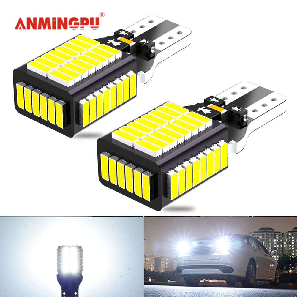 ANMINGPU 2ชิ้น T15 W16W 1600Lm LED Canbus หลอดไฟ LED สำรองไฟท้ายรถยนต์ ...