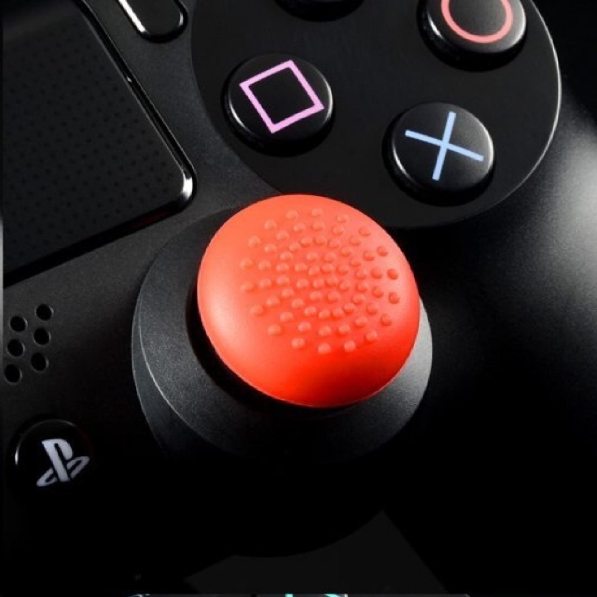 Silicone Dotted Convex Thumb Grip Caps Joystick Thumbstick For PS4 PS3 ...