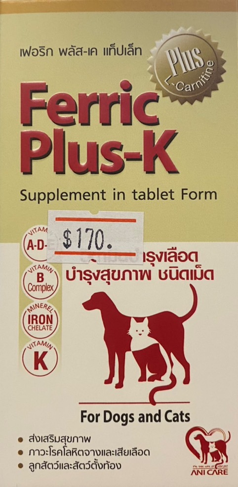 Ferric Plus-K ขนาดบรรจุ 40 เม็ด วิตามินบำรุงเลือด บำรุงสุขภาพ - Shop ...