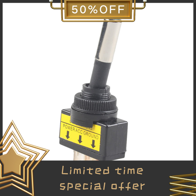 Excellent 12V 20A Car Auto Red LED Light Toggle Rocker Switch 3Pin SPST ...