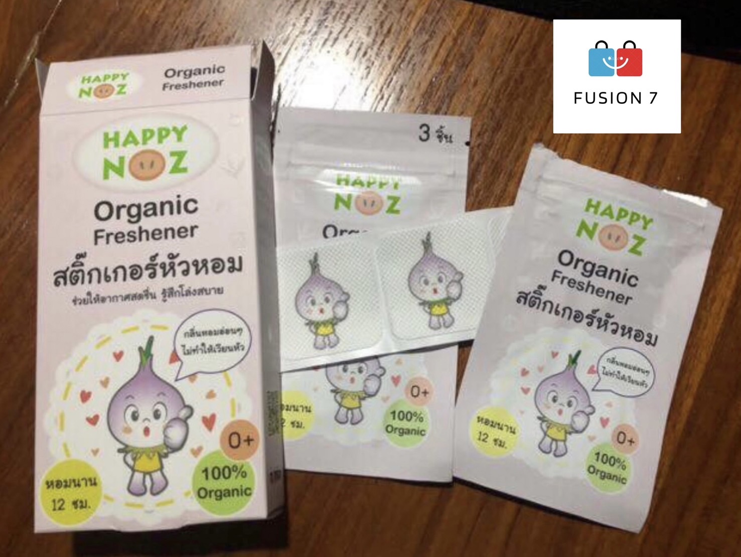 Happy Noz Organic Onion Sticker สติ๊กเกอร์หัวหอม (6 แผ่น1 กล่อง ...