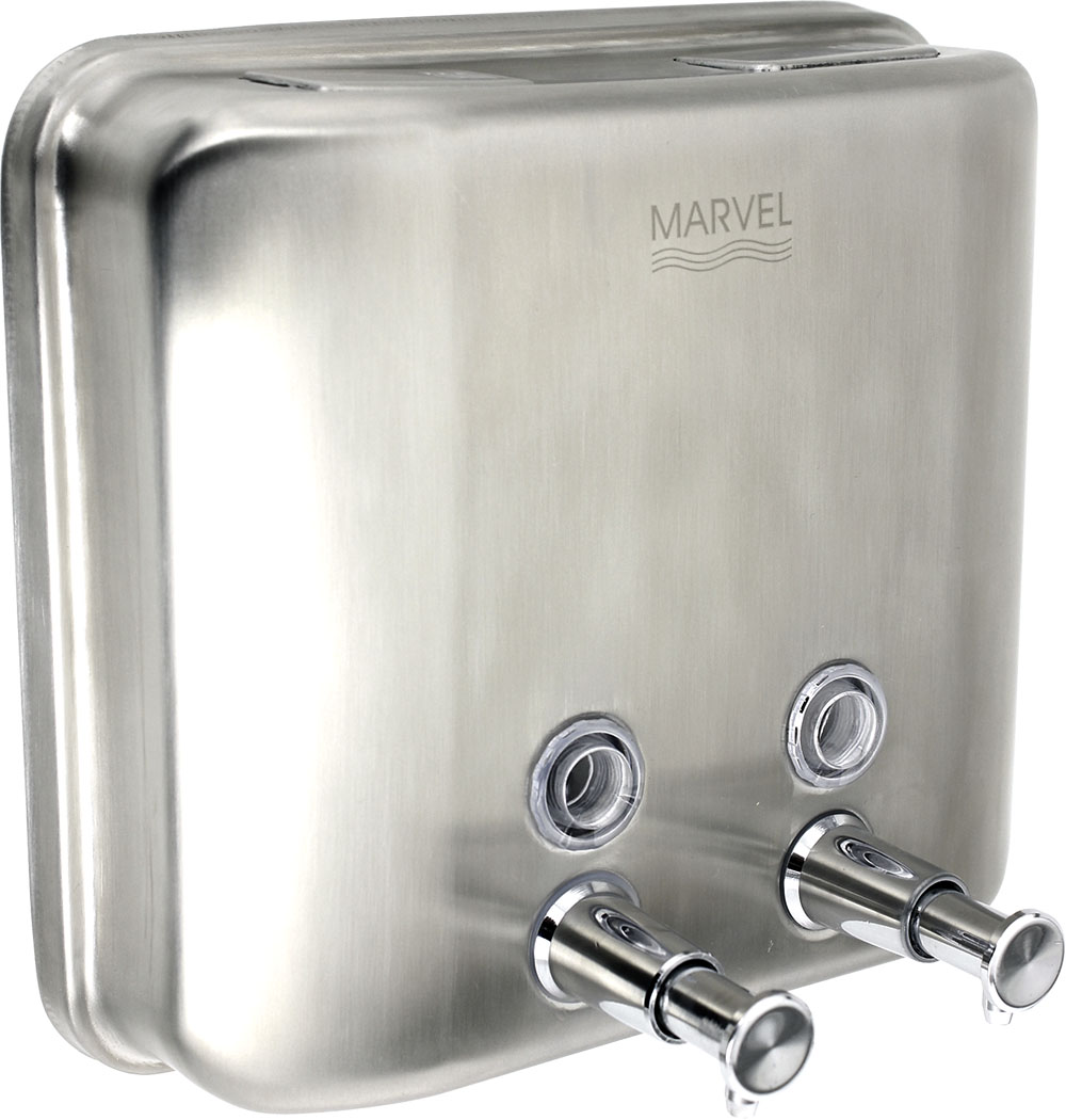 Marvel ที่กดสบู่ช่องคู่ ขนาด 750/500 มล. (สแตนเลส) MS-113 | Lazada.co.th