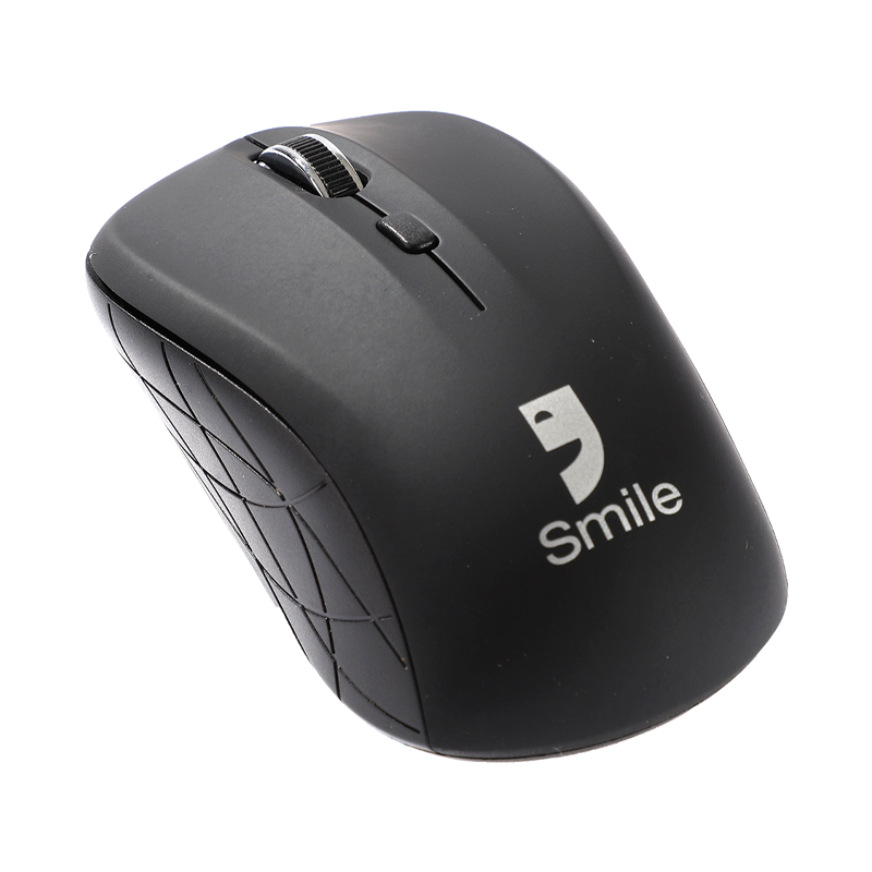 Wireless Optical Mouse USB SMILE (WM-6139) Black Mouse เมาส์สำหรับ ...