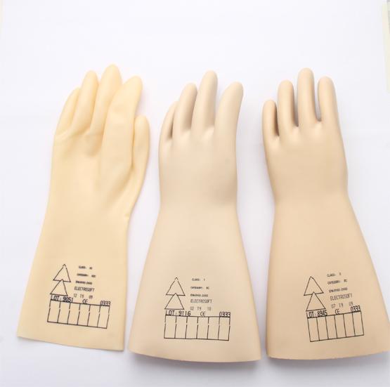 ถุงมือป้องกันไฟฟ้าแรงสูง ป้องกันไฟฟ้า 1,000 V/ Class 0/ REGELTEX ถุงมือ ...