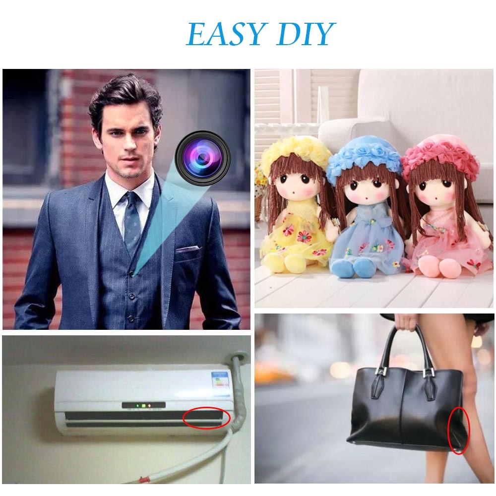 HD 4K Mini Camera Wireless DIY Portable Camcorder WiFi IP Night vision ...