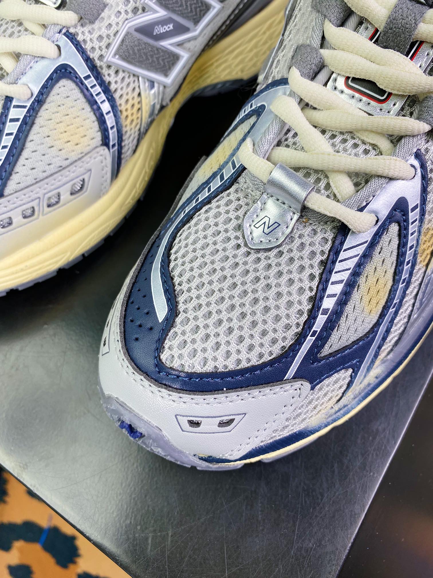 NB_New_Bailun_M1906R mesh silver gray casual running shoes retro dad ...