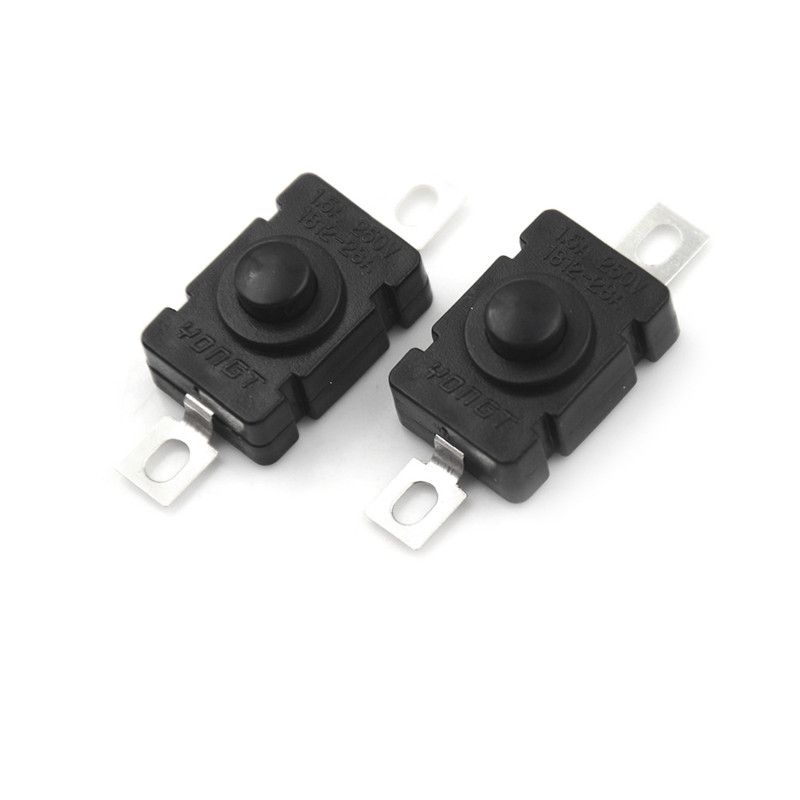 Lia 10pcs Flashlight Torch Switches Touch Latching Push Button Switches ...
