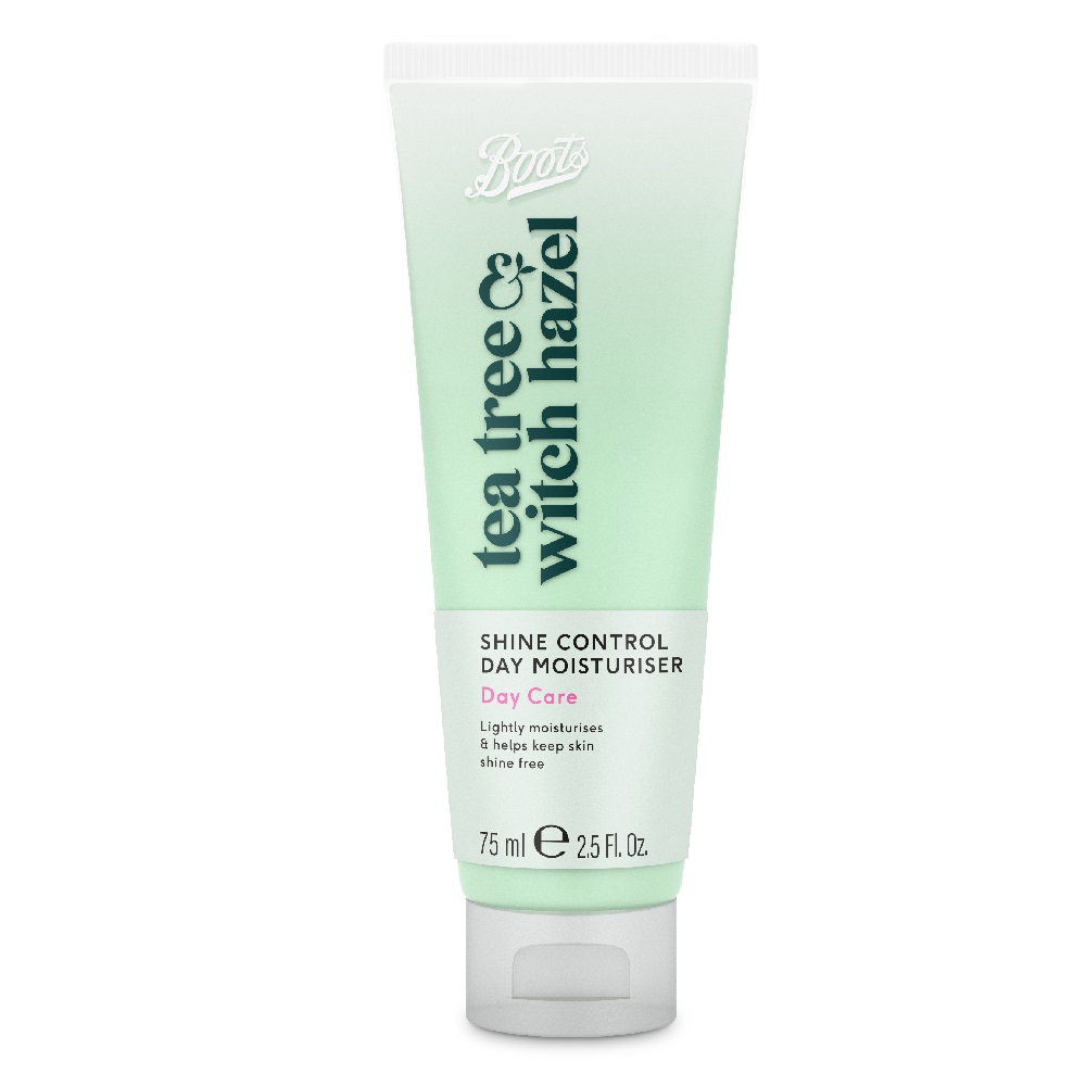 Boots Tea Tree & Witch Hazel Shine Control Day Moisturiser 75ML บู๊ทส์ ...