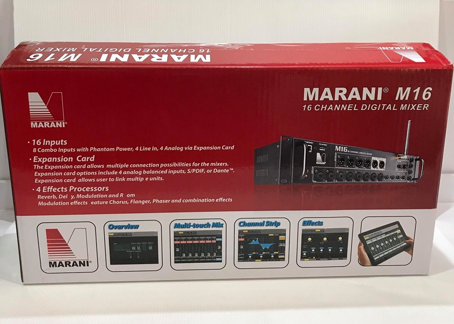 MARANI M16 ดิจิตอล 16 CHANNEL DIGITAL MIXER สามารถเชื่อมต่อกับ ios ...