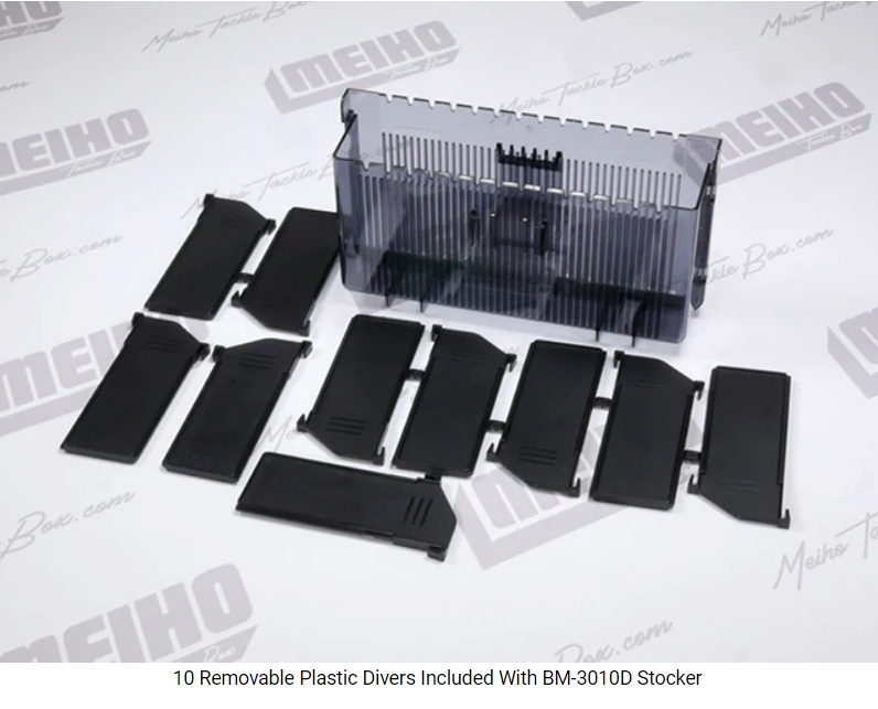 Meiho Stocker BM 3010 3010D (Black) รางใส่เหยื่อปลอม ติดกล่อง Meiho JAPAN - KGRshop - ThaiPick