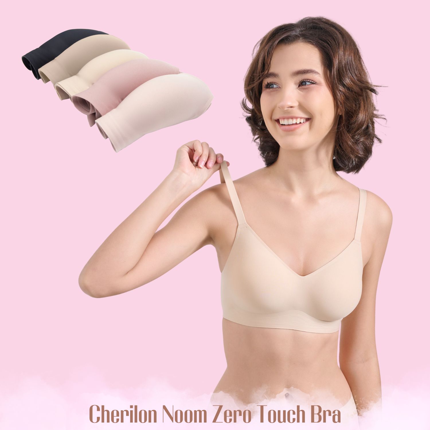 Cherilon Noom Zero Touch เชอรีล่อน เสื้อใน เสื้อในไร้ขอบ บราไร้โครง นุ่ม ใส่สบาย ฟีลไร้บรา ไม่กด ...