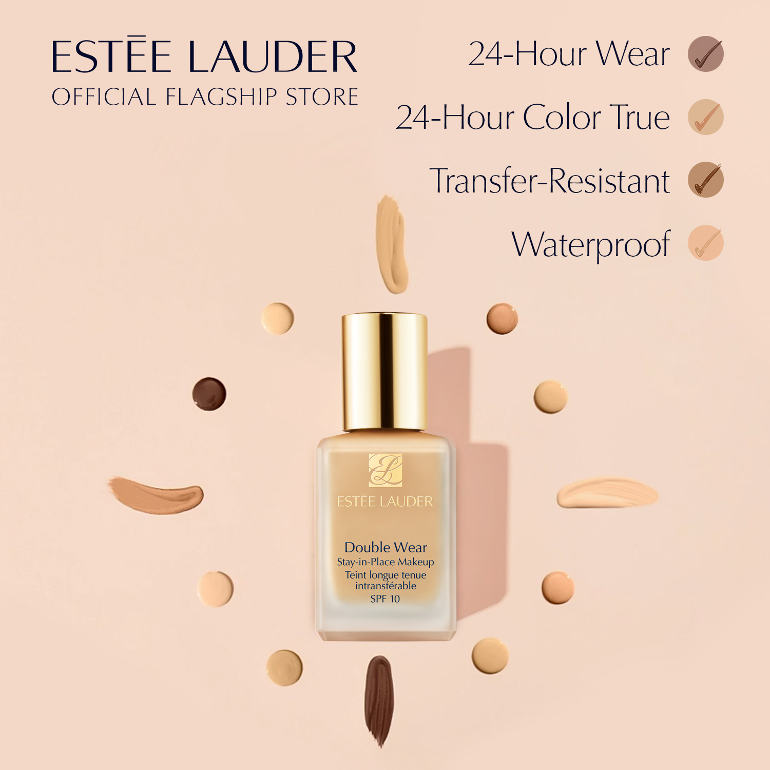 เอสเต ลอเดอร์ ครีมรองพื้น Estee Lauder Double Wear Stay-in-Place Makeup ...