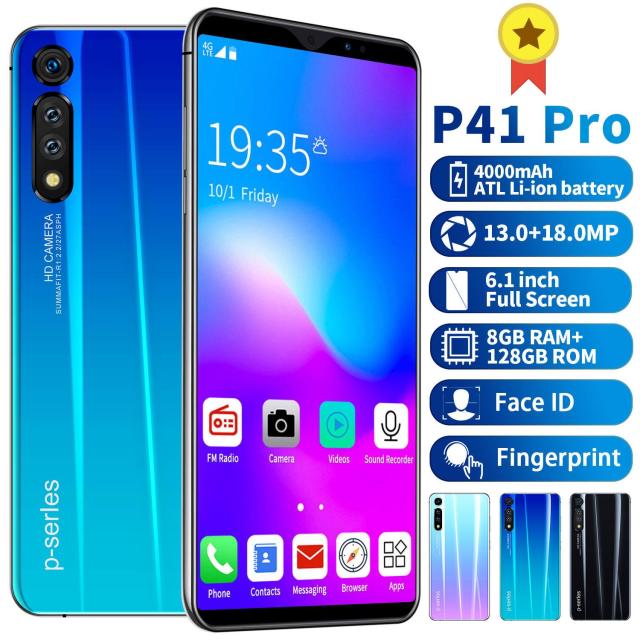 ตรวจสอบราคา 2019 new P41 pro 6.1 inch large screen smart phone / ten ...