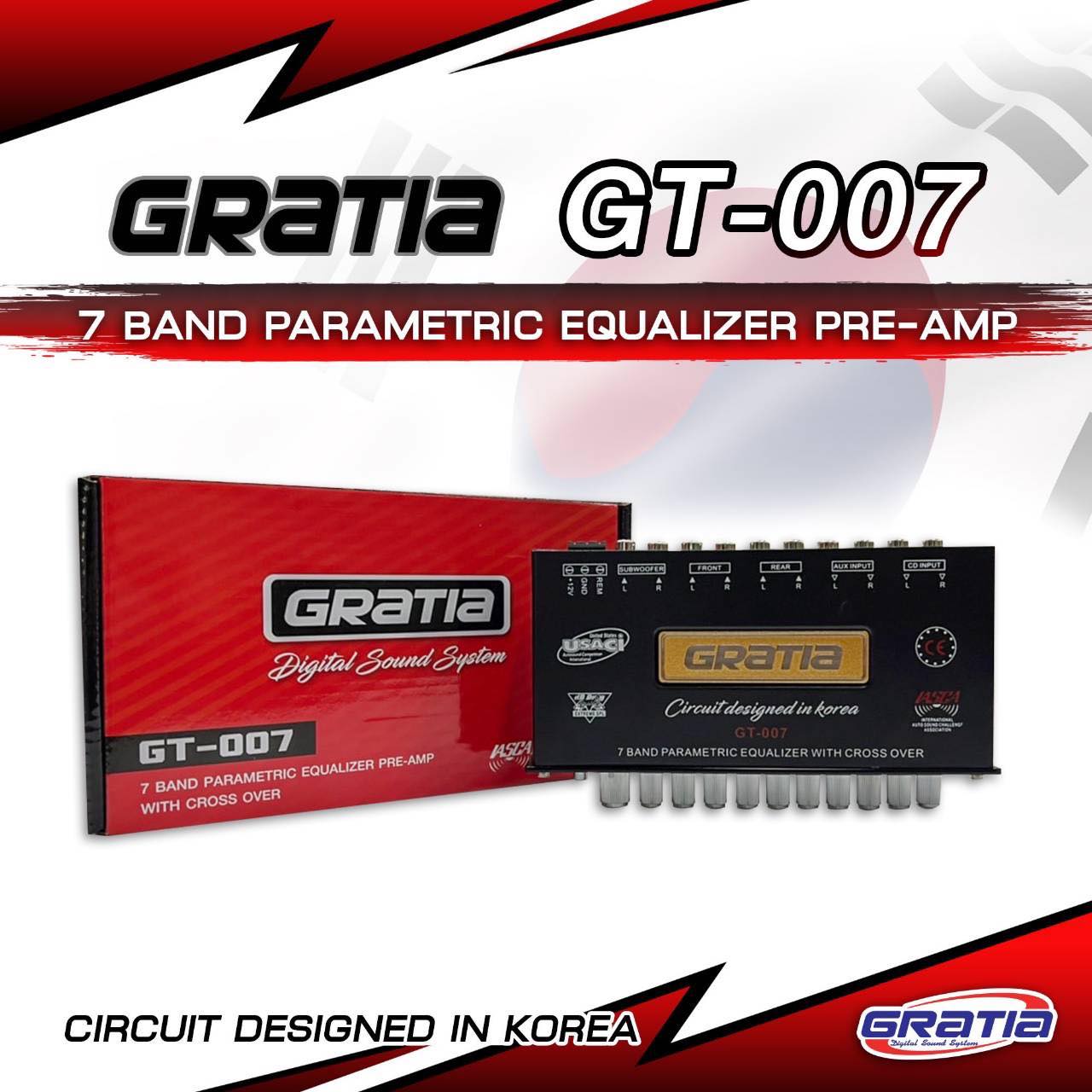 GRATIA GT-007 ปรี 7 BAND คุณภาพดี Max out put 11V RMS - THAILAND AUTO SHOP - ThaiPick