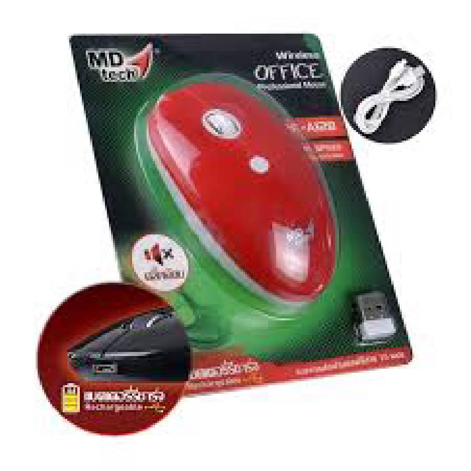 เมาส์ไร้สาย ชาร์จได้ Optical USB Wireless Mouse MD-TECH ( RF-A128 ) - IT .SHOP - ThaiPick