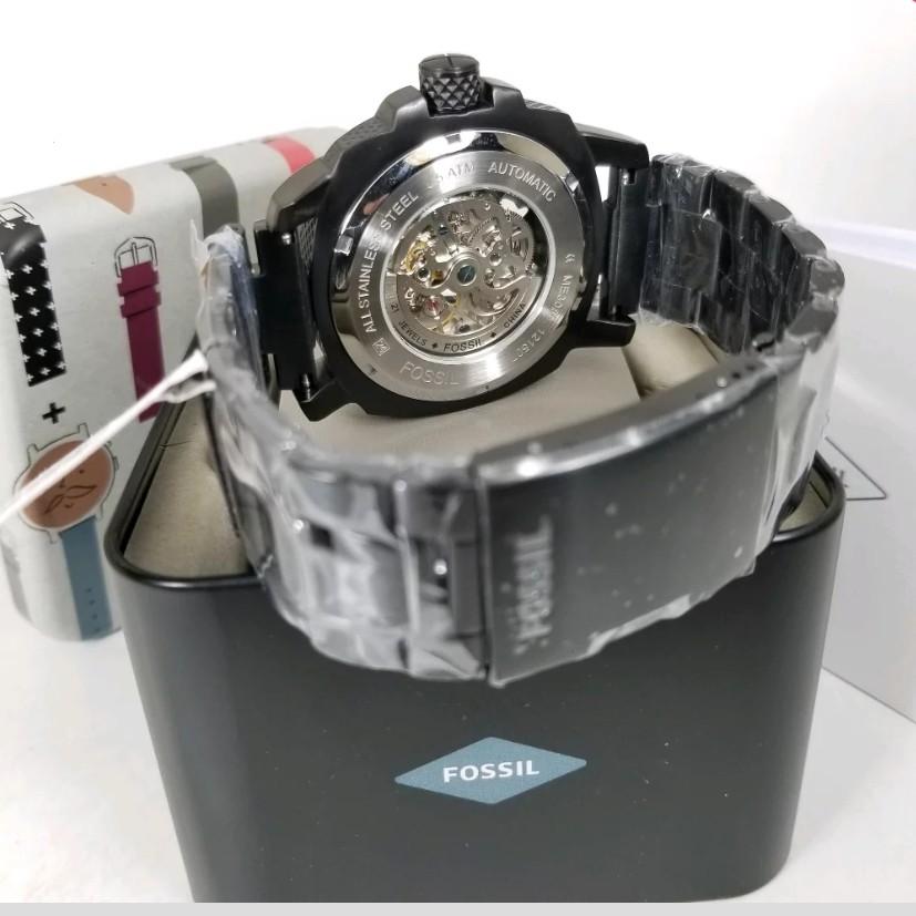 FOSSIL ME3080 Modern Machine Automatic Skeleton Dial Men's Watch ...
