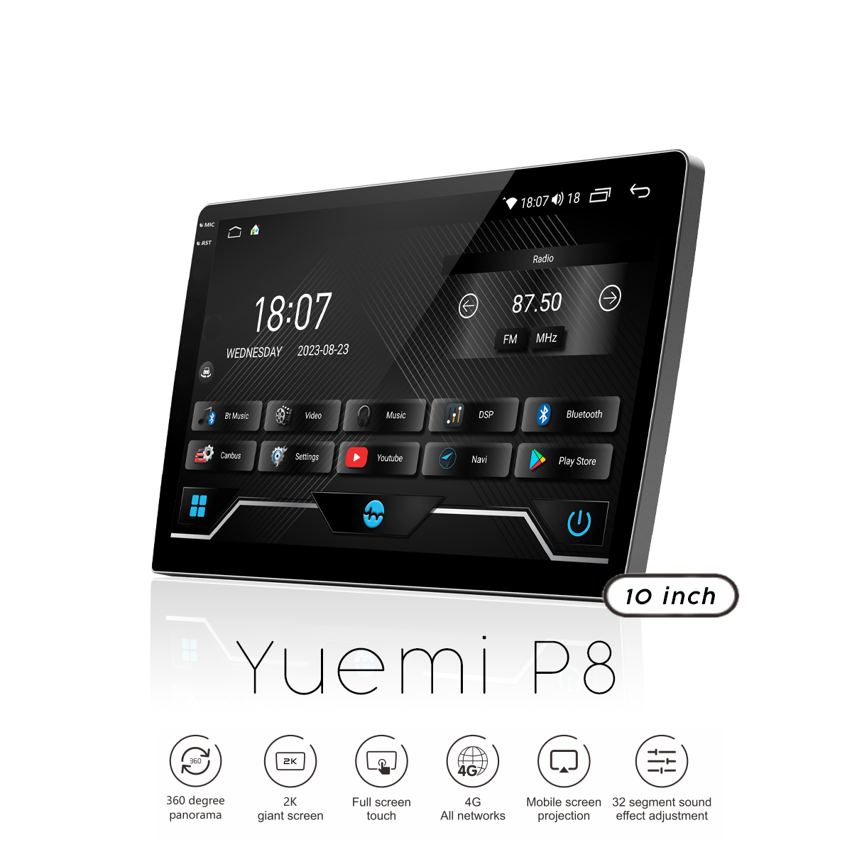 Yuemi | Mi Ecosystem Yuemi P5 , Yuemi P8 วิทยุแอนดรอยด์ Android Ram 4/8 , Rom 64/256 , CPU 8core ...