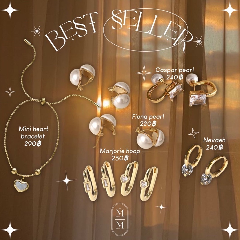 พร้อมส่งFiona pearl earrings - mm.acsr - ThaiPick