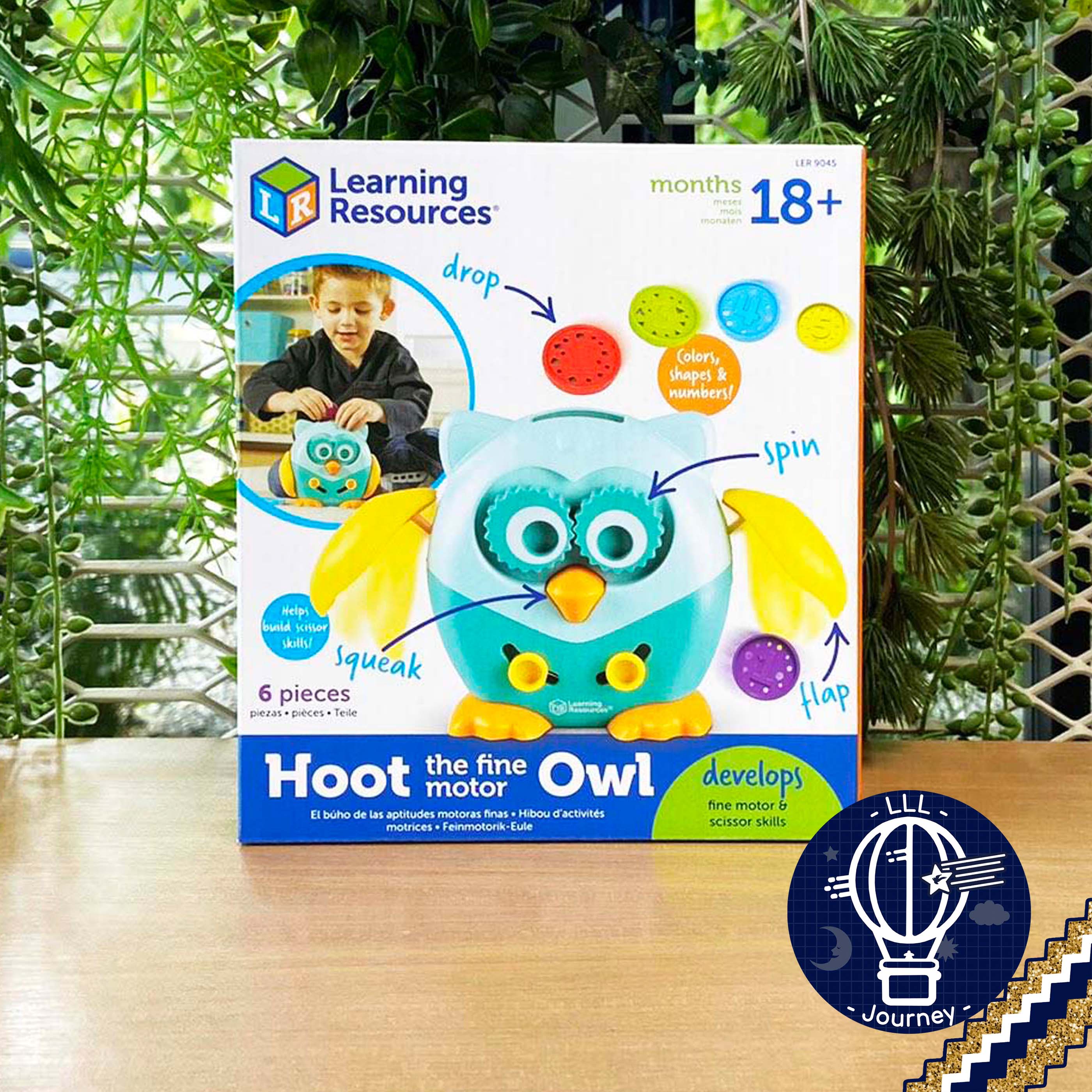 Hoot The Fine Motor Owl by Learning Resources ห่อของขวัญฟรี [Boardgame ...