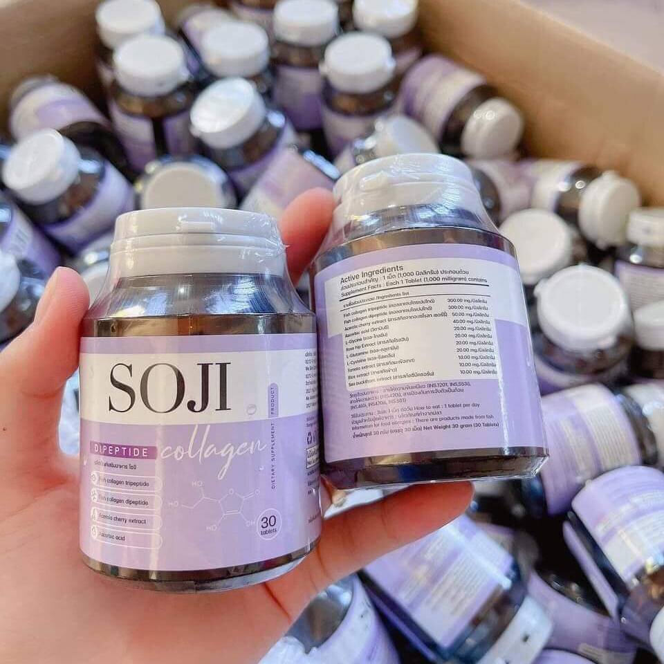 ราคาต่อกระปุก SOJI COLLAGEN คอลลาเจนโซจิ คอลลาเจนเคี้ยวได้ 1 กระปุก 30 ...
