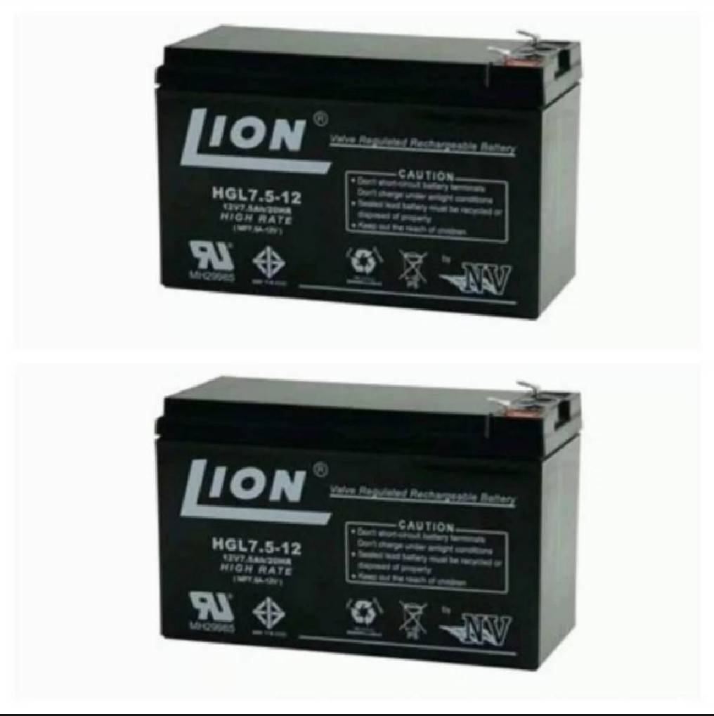 Lion แบตเตอรี่ 12V -7.5A ใช้เครื่องสำรองไฟ UPS ไฟฉุกเฉิน แผง Solar cell ...