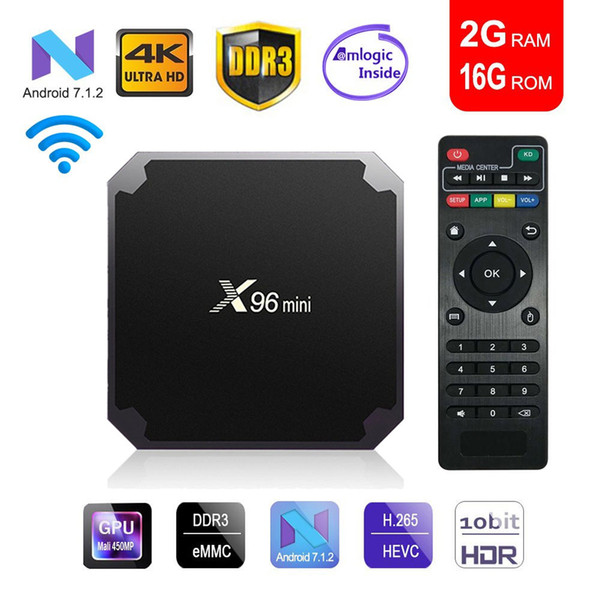 Android 7.1 X96 Smart Mini TV Box Black (0605) - WILAIROT SHOP - ThaiPick
