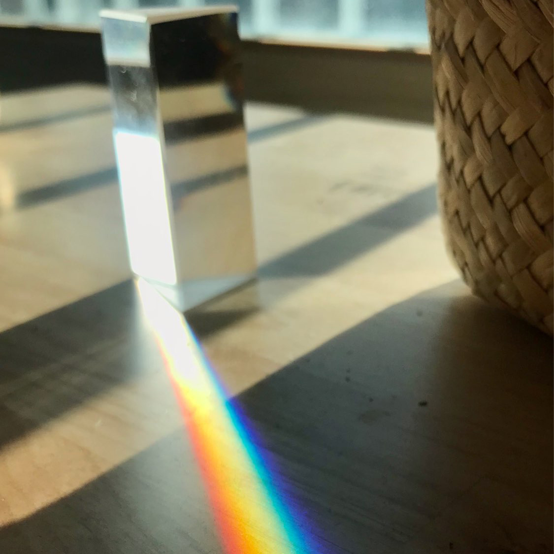 Rainbow Optical Glass Prism Triangular Precision Optical Glass ...