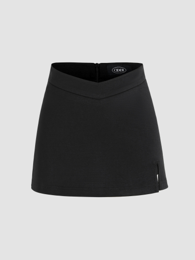 Cider K-POP Solid Slit Basic Skort กระโปรงผู้หญิงกระโปรงแฟชั่นผญลุคสตรีทสไตล์เกาหลี | Lazada.co.th