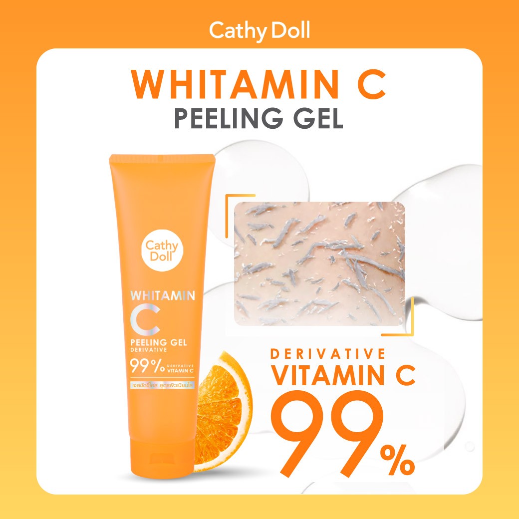 CATHY DOLL WHITAMIN C BRIGHTENING TONER AND ESSENCE 50ML.DAY CREAM 18ML ...