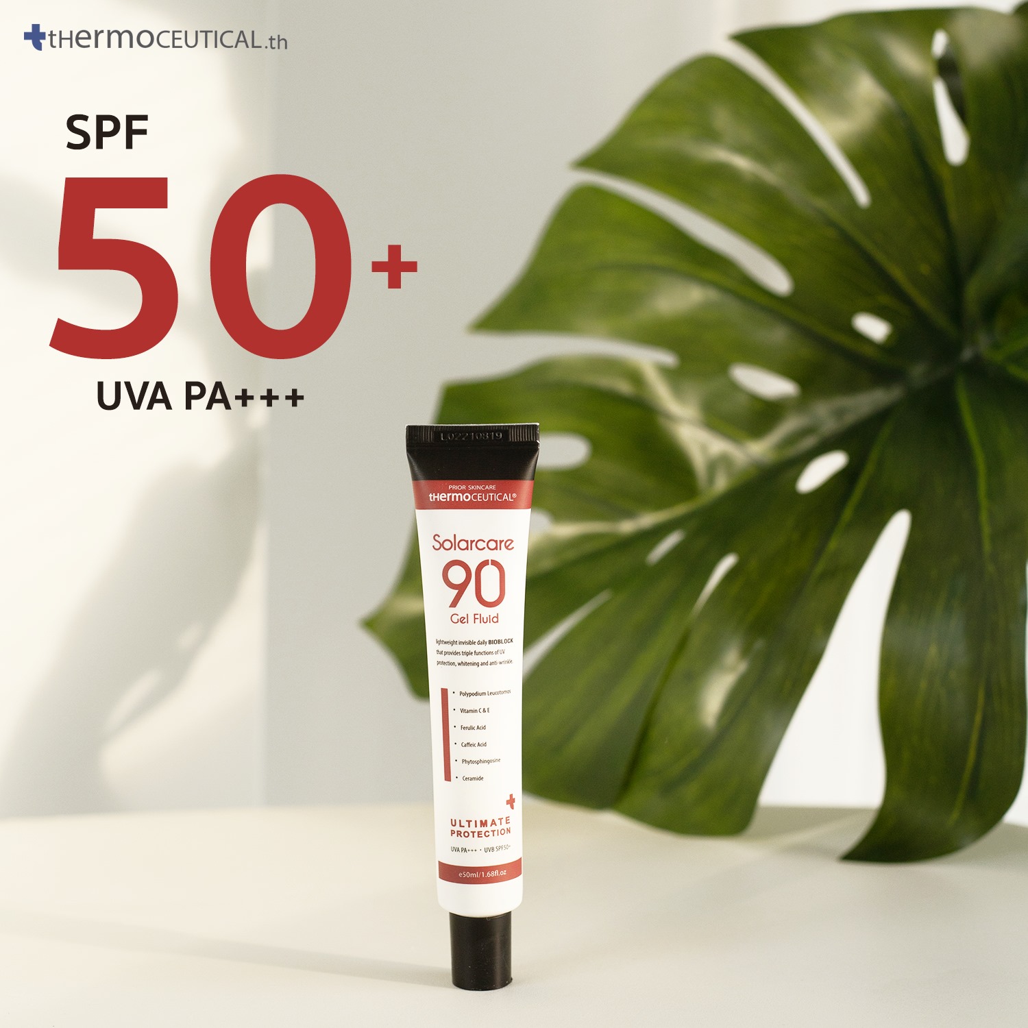 tHermoCEUTICAL - SolarCare 90 Gel Fluid SPF50+ PA+++ เจลครีมกันแดดเนื้อ ...