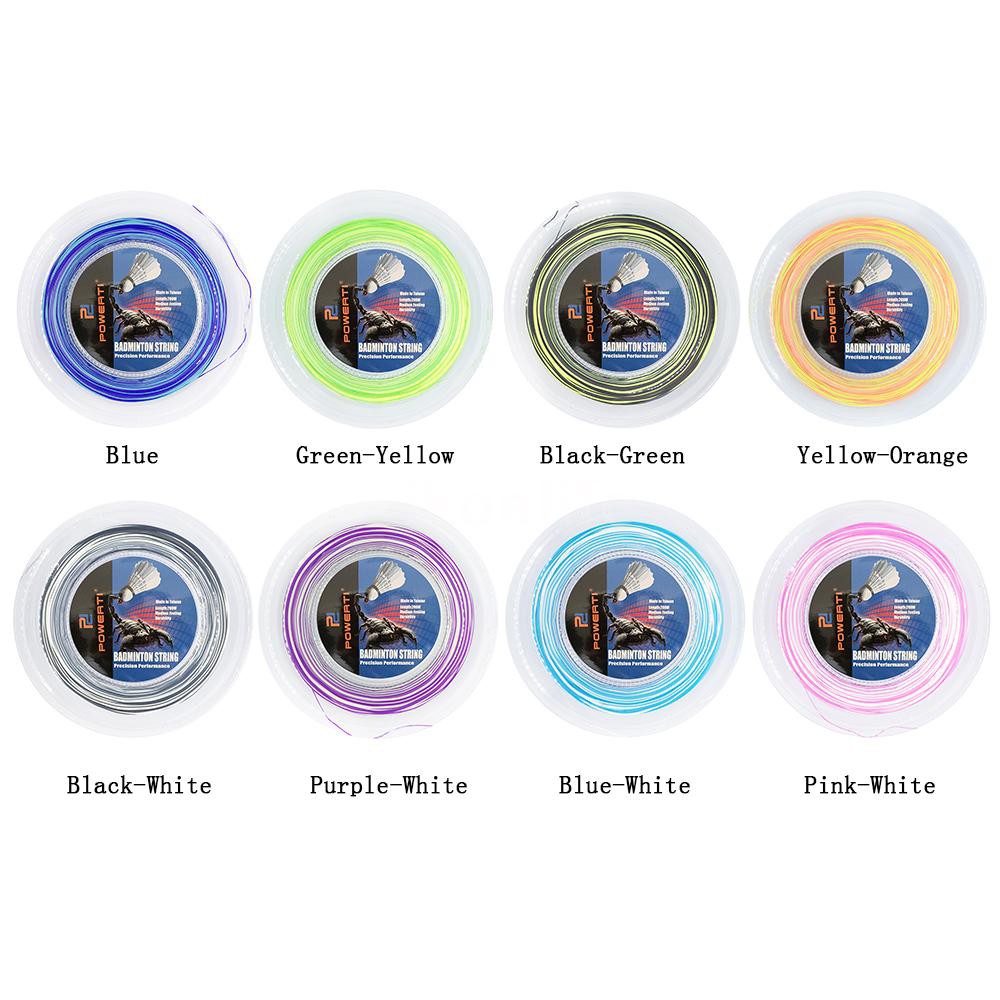 600FT 0.7mm Bicolor Badminton String Colorful Bright Indoor Outdoor ...