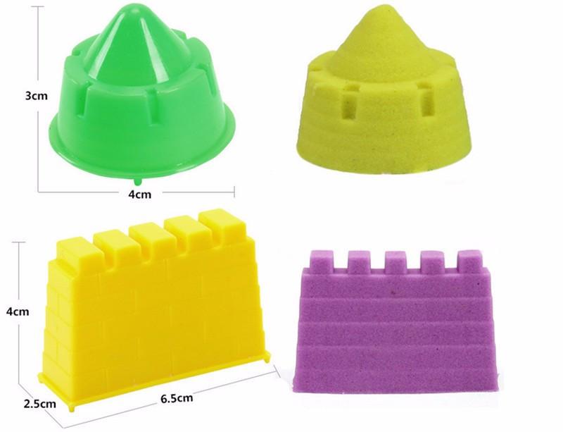 6 Pcs Model Kits Sand Clay Mold Kids Beach Pool Park Sand Castle Toy ...