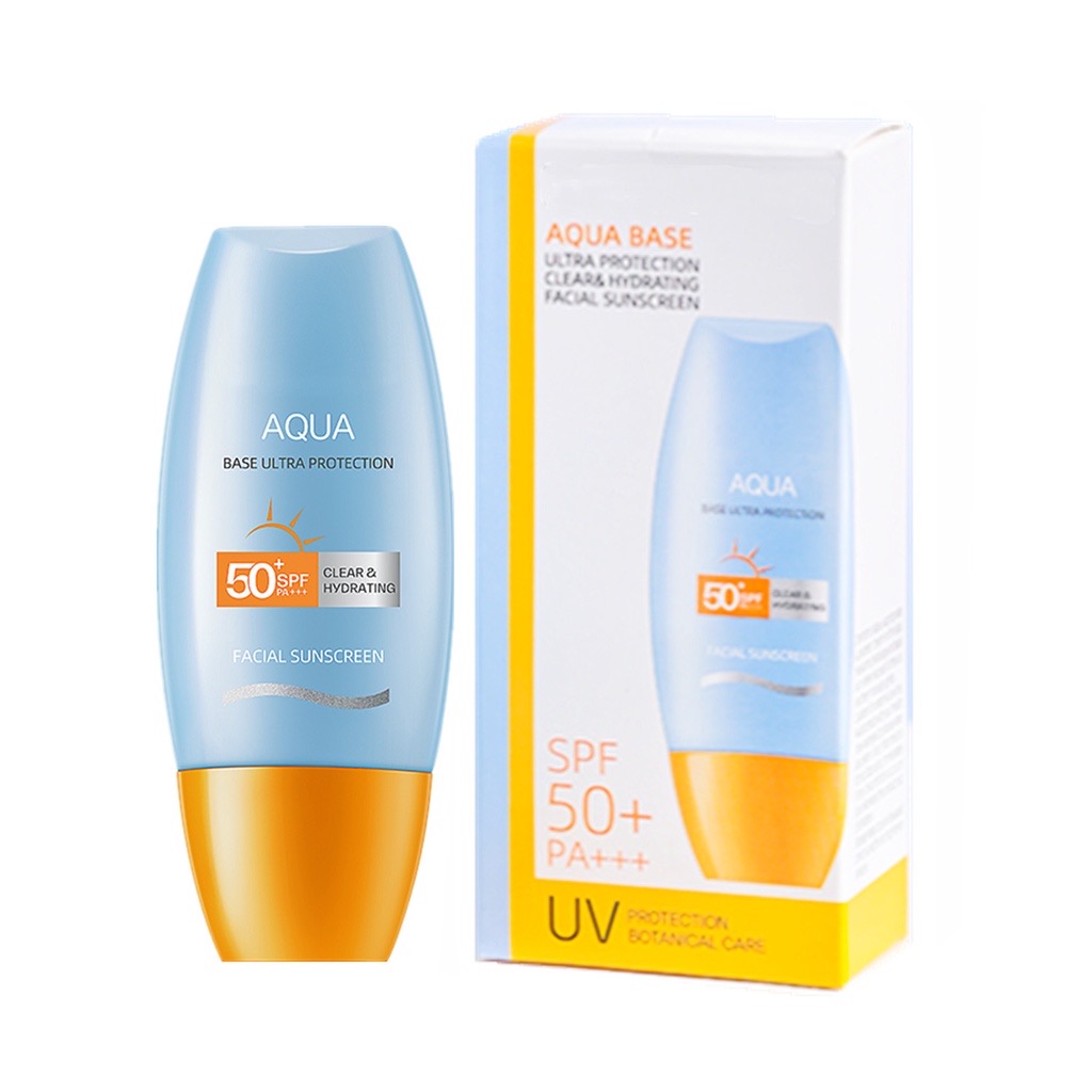 ซื้อ 1 แถม1 แท้100มิสทิน ครีมกันแดด ใบหน้า เนื้อแมท Mistine Aqua Base Sun UV SPF 50 PA 40ml ...