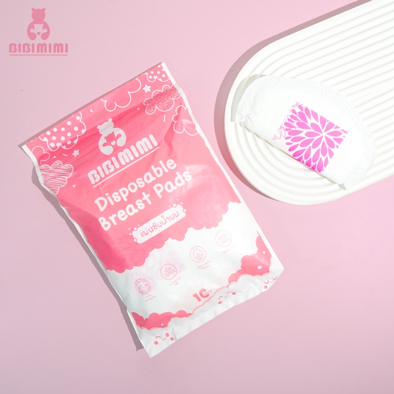 ร้านไทย BIBI MIMI แผ่นซับน้ำนม 10 ชิ้น แบบใช้แล้วทิ้ง นุ่มและสบาย ซึม ...
