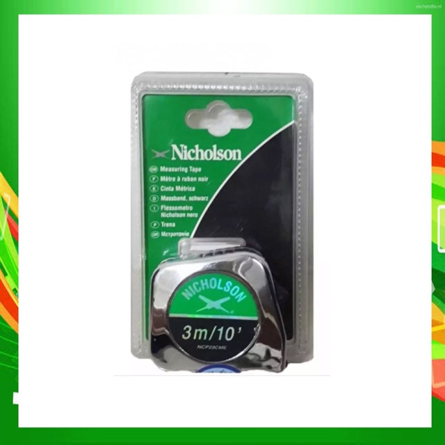 SALE!! ลดราคา SALE ตลับเมตร 3 เมตร ชุบโครเมี่ยม NICHOLSON ️พร้อมส่ง️ ...