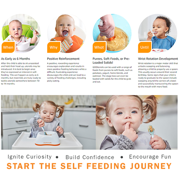 NumNum Pre-Spoon GOOtensils ช้อนคันแรกของคุณลูกจากอเมริกา ที่ได้รับ ...