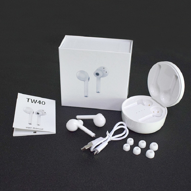 TW40 Mini Wireless Bluetooth 5.0 Earphones Monitor Noise Isolation In ...