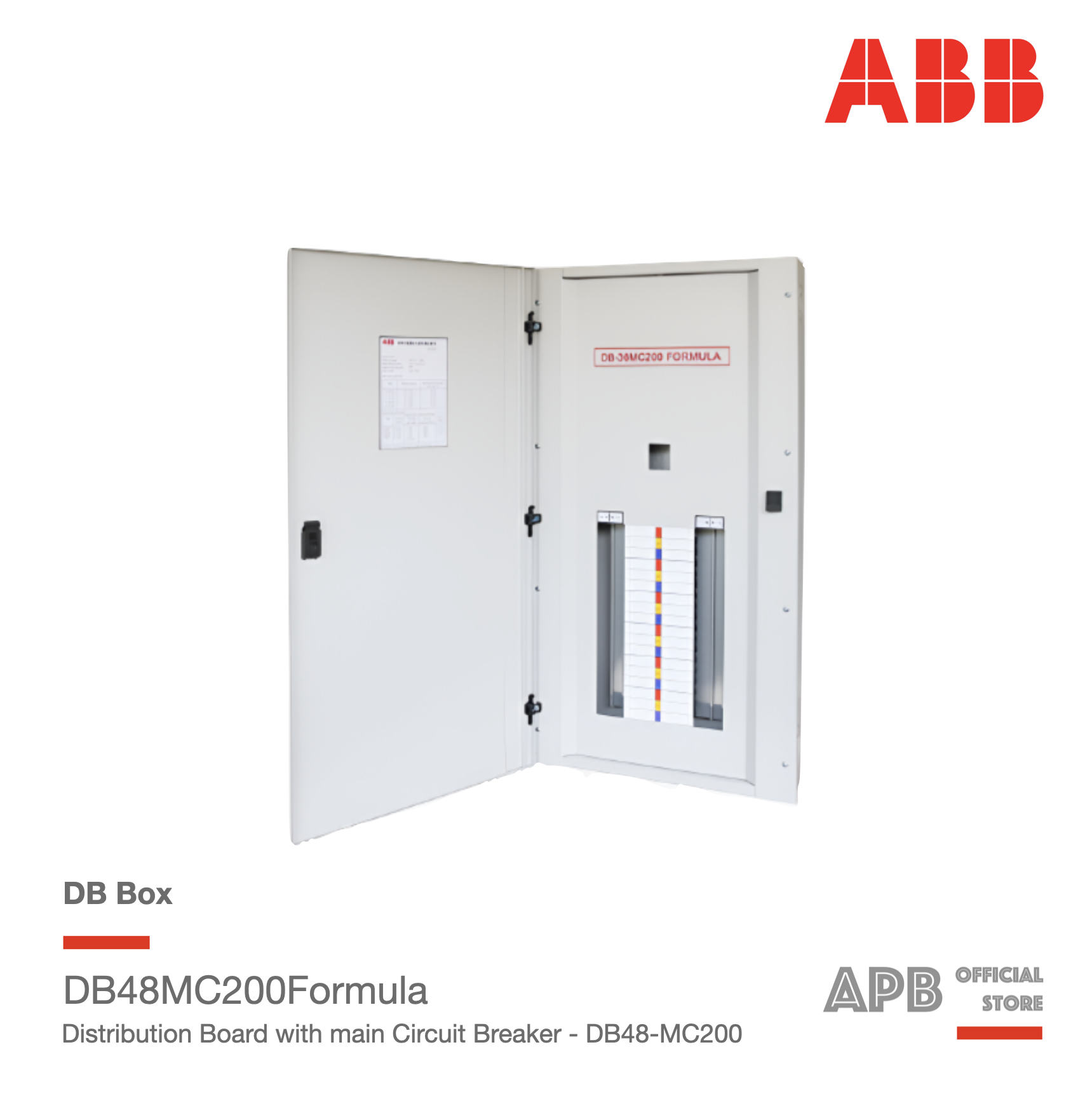ABB ตู้โหลดเซ็นเตอร์ DB48MC200 Formula, Distribution Board with Main ...