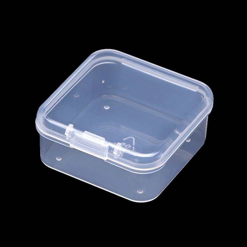 6Pc Mini Boxes Square Clear Plastic Jewelry Storage Case Container ...