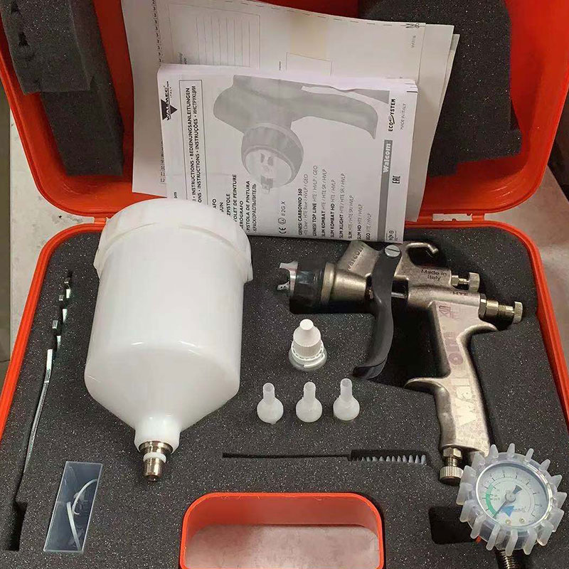 Walcom รถสเปรย์ปืนนิวเมติก Topcoat สูง Atomization สีพ่น1.3 Caliber บนหม้อสเปรย์ปืน | Lazada.co.th